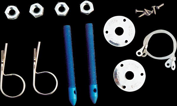 Bonnet fasteners racing set.