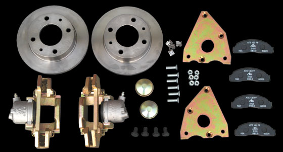 Fiat 126 Fiat 500 Giardiniera front brake rotor conversion kit.