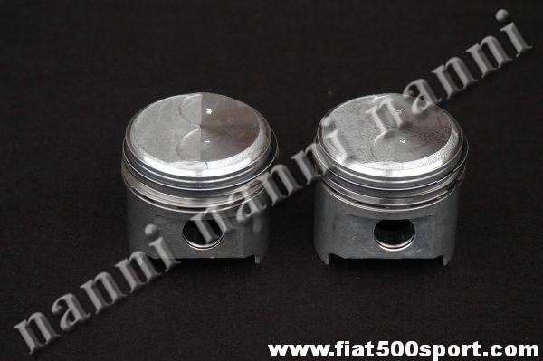 Serie pistoni Fiat 500 F/L diam. 70,4 mm. (Maggiorati 4/10 di mm.) con ...