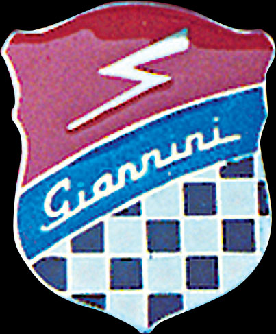 Giannini enamel emblem 72 mm high