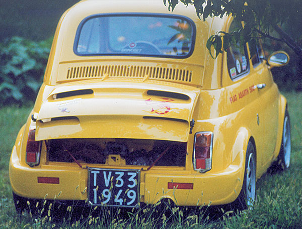 Bumper rear Fiat 500 NANNI fiberglass.