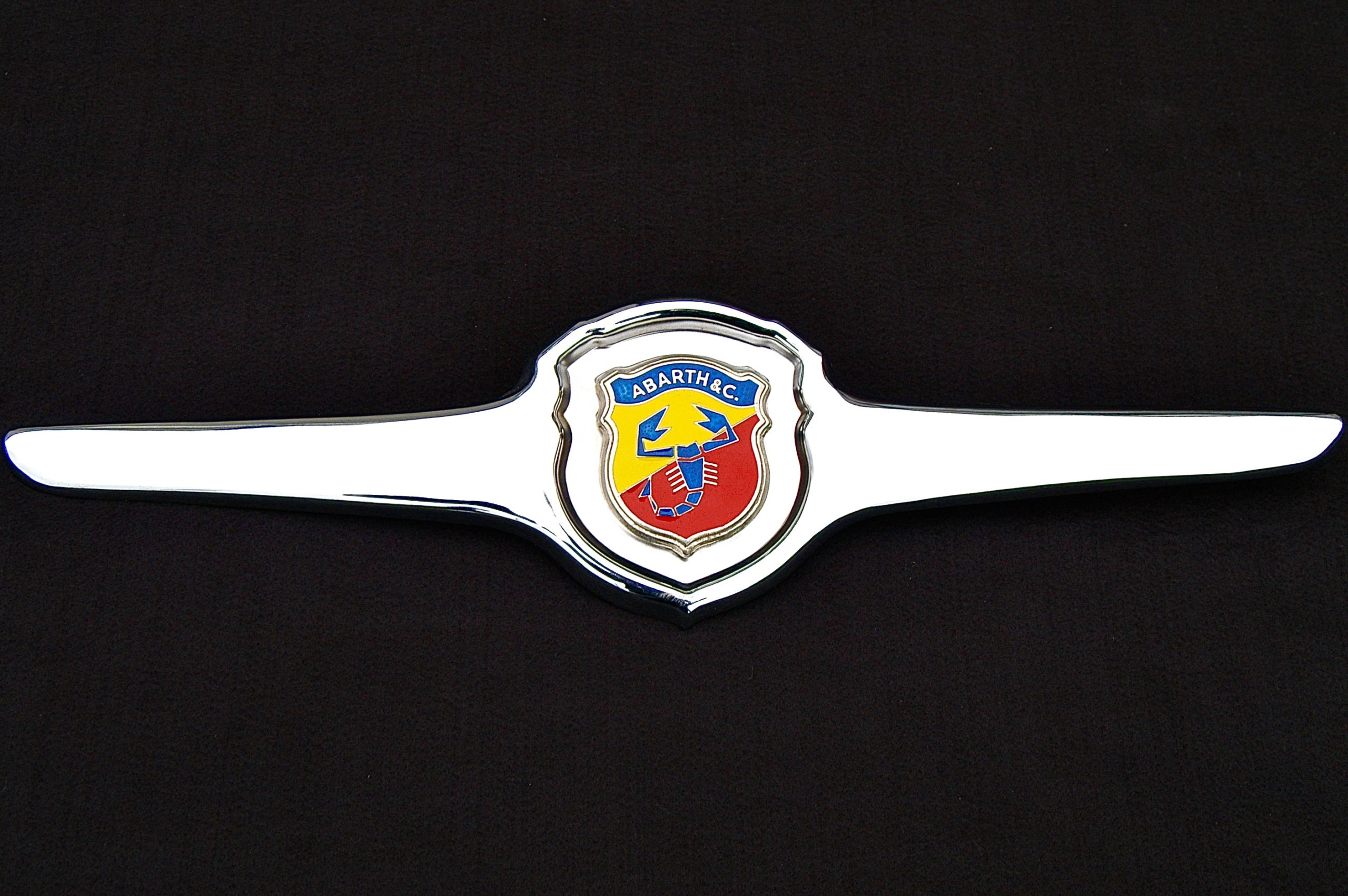 Fiat 500 L R Abarth original front grille chromed (closed sun ray)